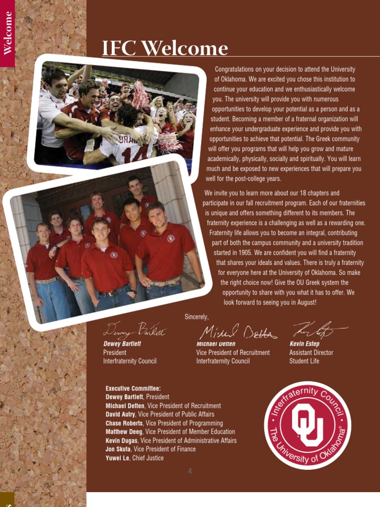 Chapters | PDF | Fraternities And Sororities | Clubs And Societies