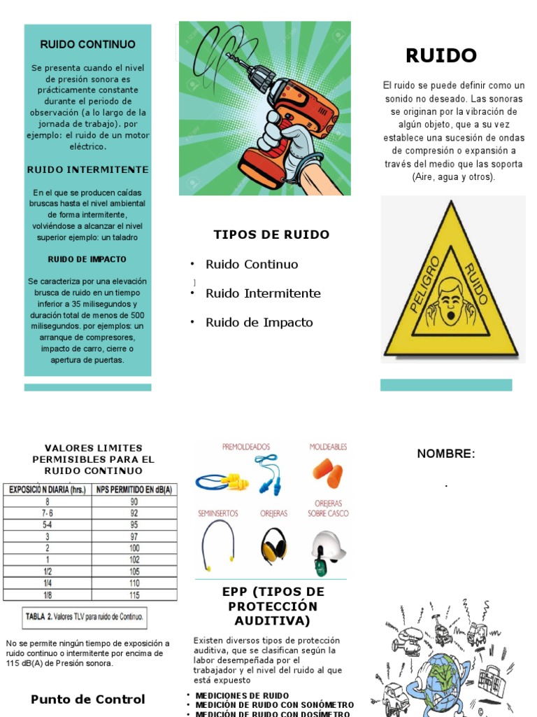 Tipos de Ruido y Protección Auditiva | PDF | ruido | Sonido