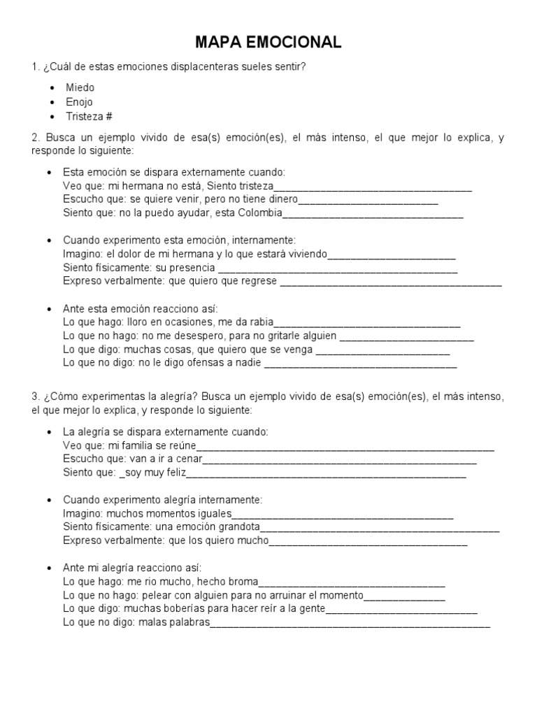 Mapa Emocional | PDF