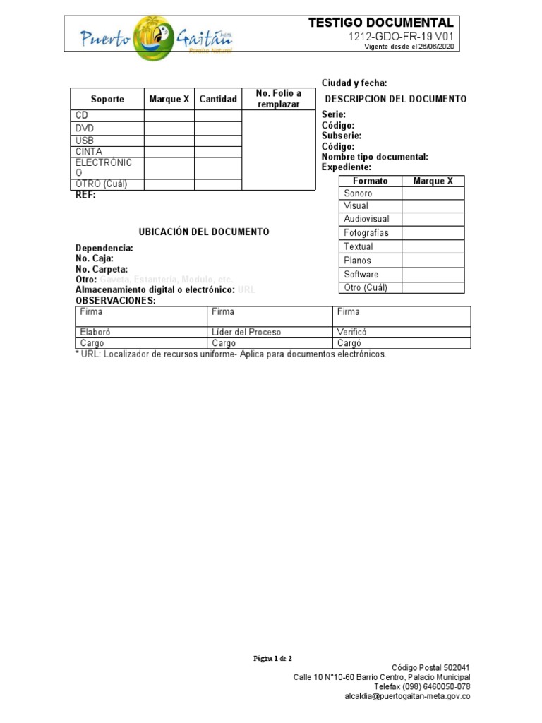 1212 Gdo Fr 19 V01 Testigo Documental Pdf Documento Documental