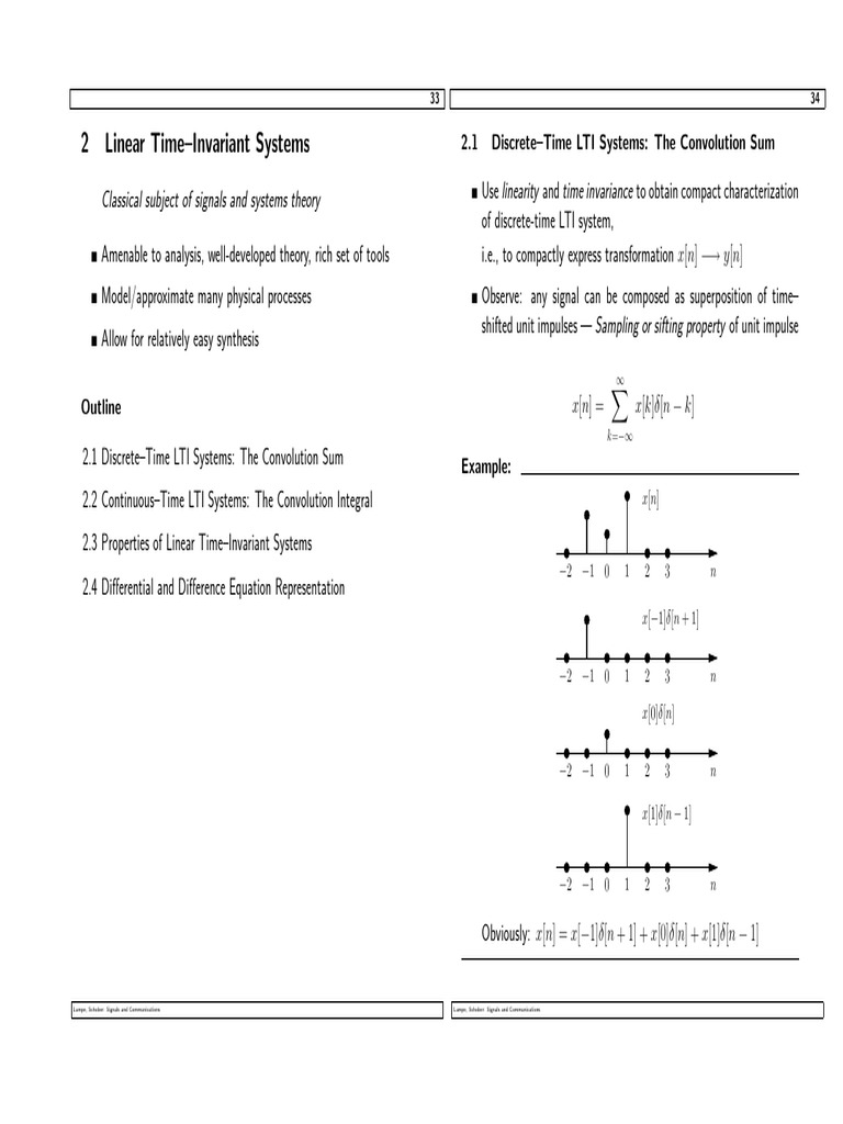 2 Linear Time-Invariant Systems: Lampe, Schober: Signals and ...