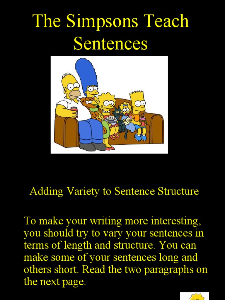 The Simpsons Teach Sentences | PDF | Sentence (Linguistics) | Clause