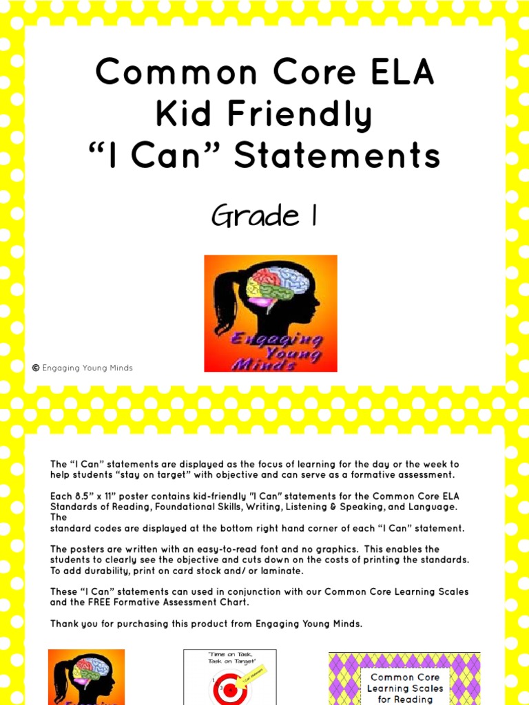 1st Grade Learning Targets PDF | PDF | Adjective | Letter Case