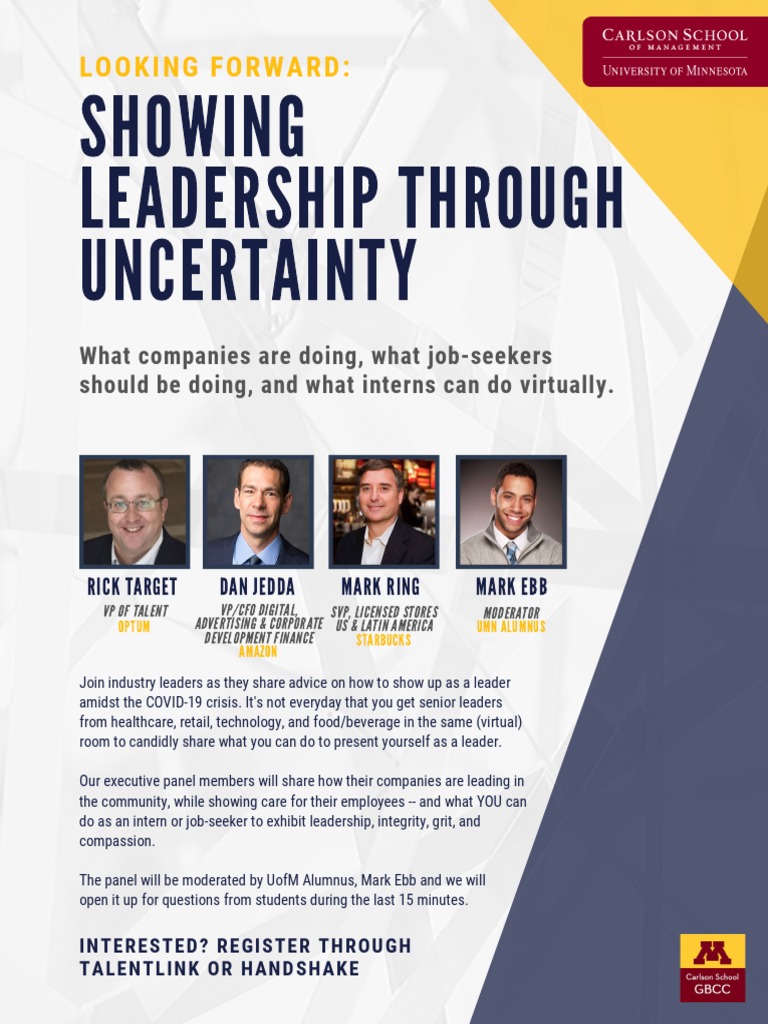 Showing Leadership Through Uncertainty: Looking Forward | PDF