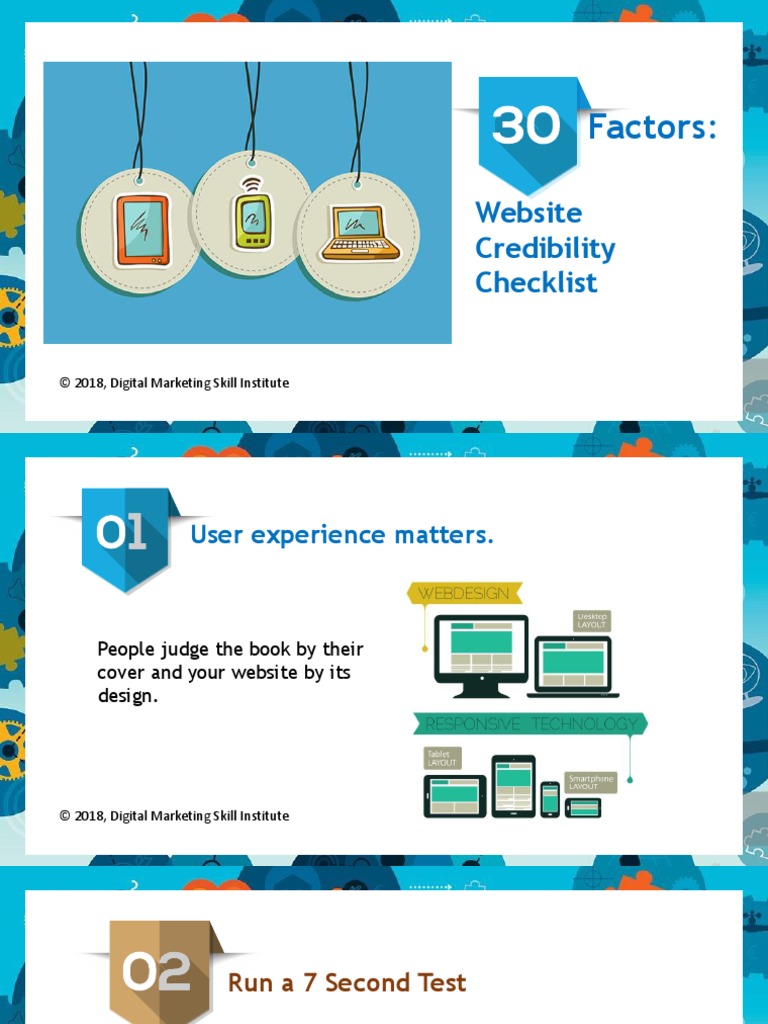 30 Credibility Checklist | PDF | Digital Marketing | Blog