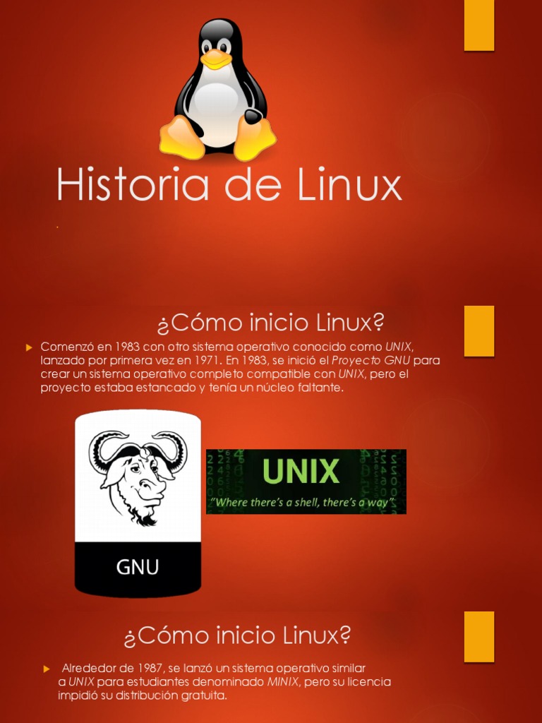Historia de Linux | PDF | Distribución de Linux | Unix
