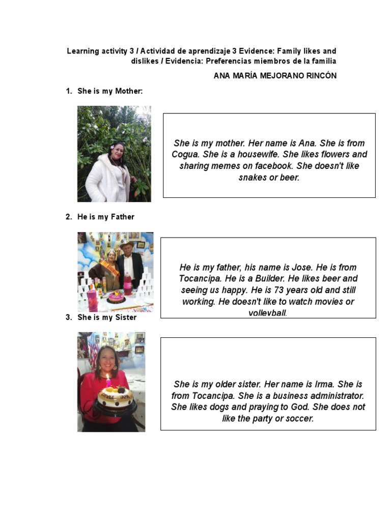 Learning Activity 3 | PDF | Lifestyle