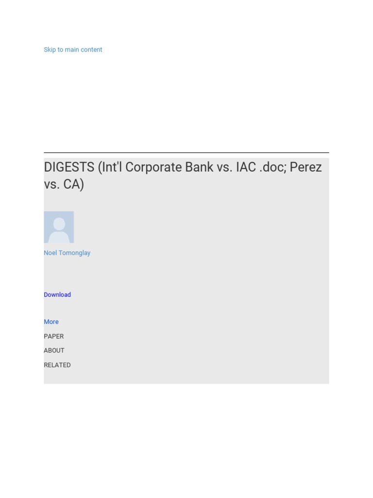 International Corporate Bank Versus IAC | PDF | Contract Law | Private Law