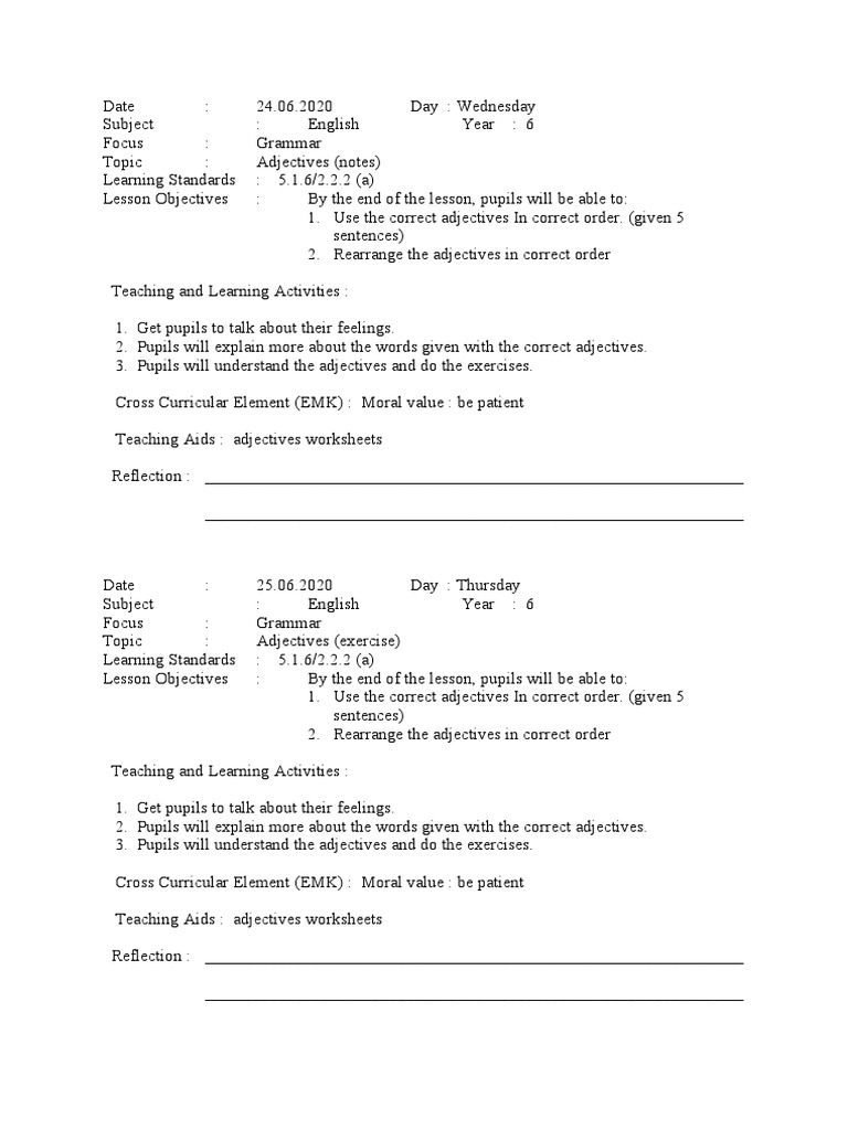 English Year 6 Grammar Notes Exercises Pdf Curriculum English