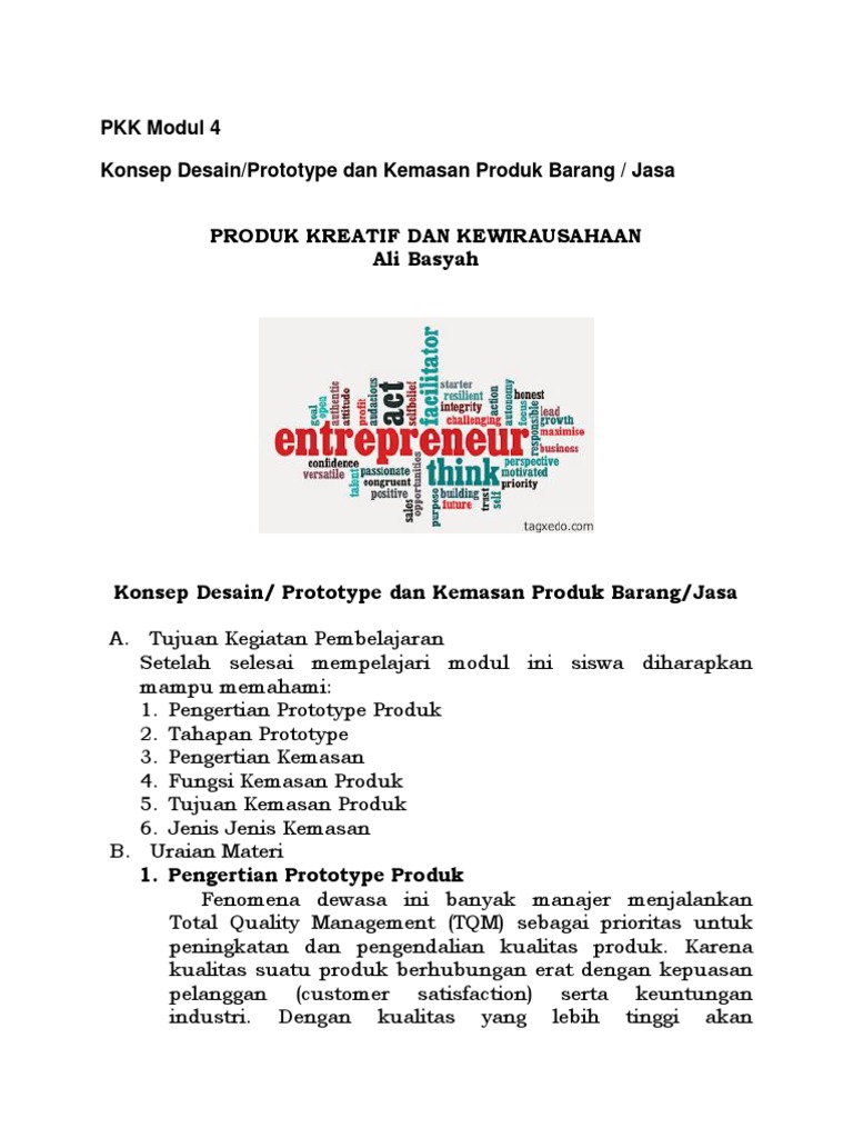 PKK Modul Konsep Desain-Prototype Ok | PDF