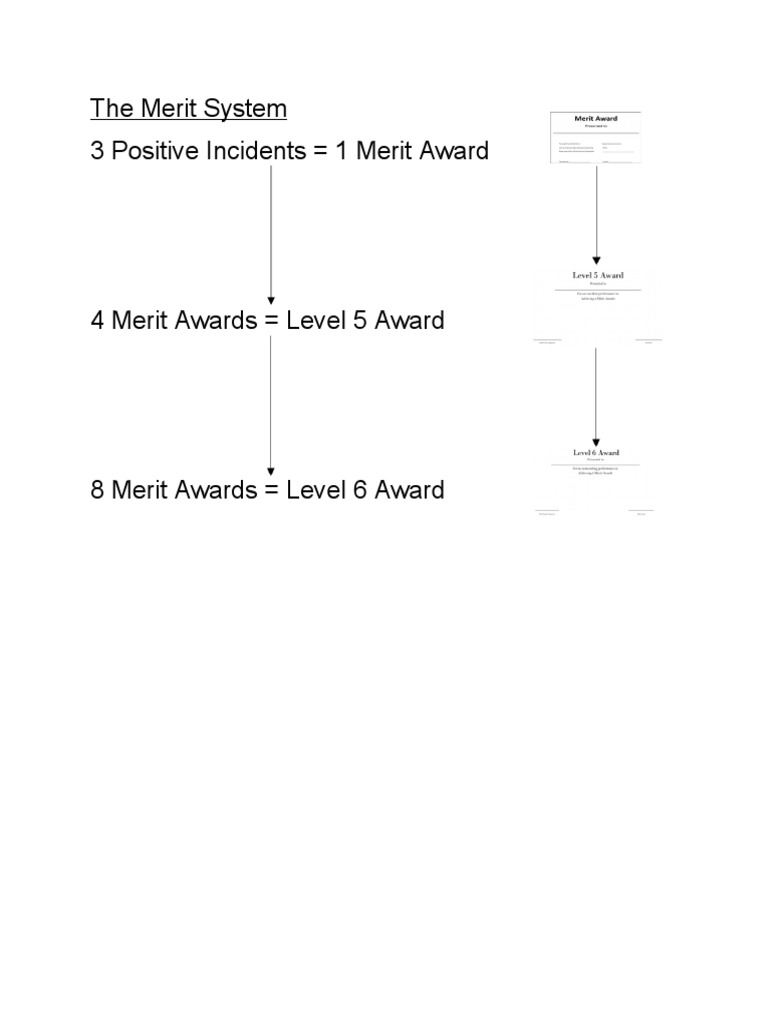 The Merit System 3 Positive Incidents 1 Merit Award | PDF | Cooking ...