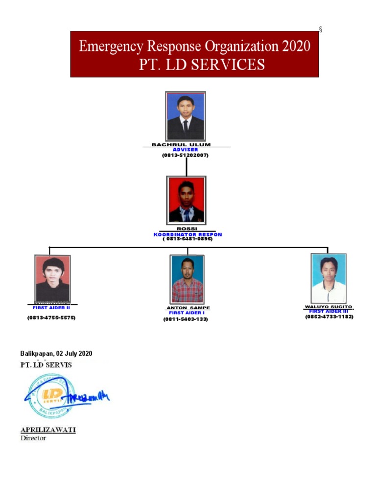ERT Organization Chart 2019 Office BPP Jan 2020 | PDF