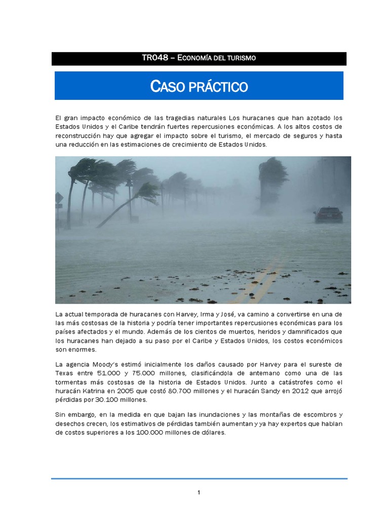 Caso Practico | PDF | Huracan Katrina | Ciclones tropicales