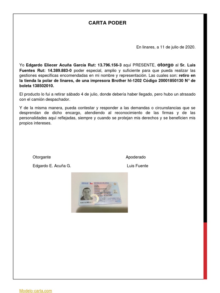 Carta Poder Simple PDF | PDF