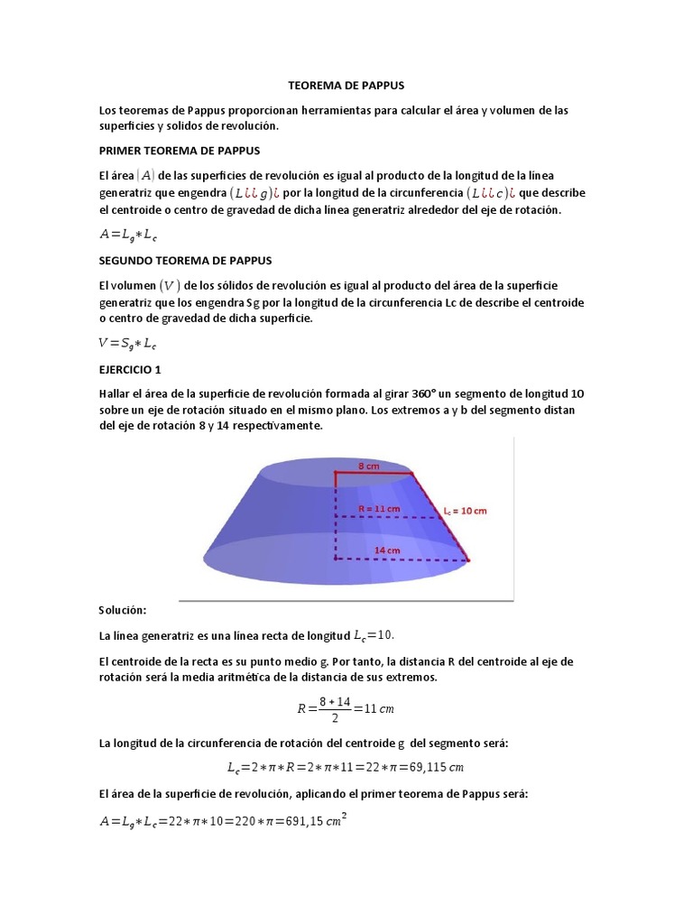 Teorema de Pappus | PDF | Elipse | Pi