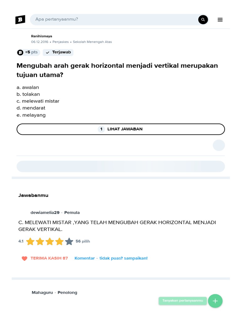 Mengubah Arah Gerak Horizontal Menjadi Vertikal Me | PDF