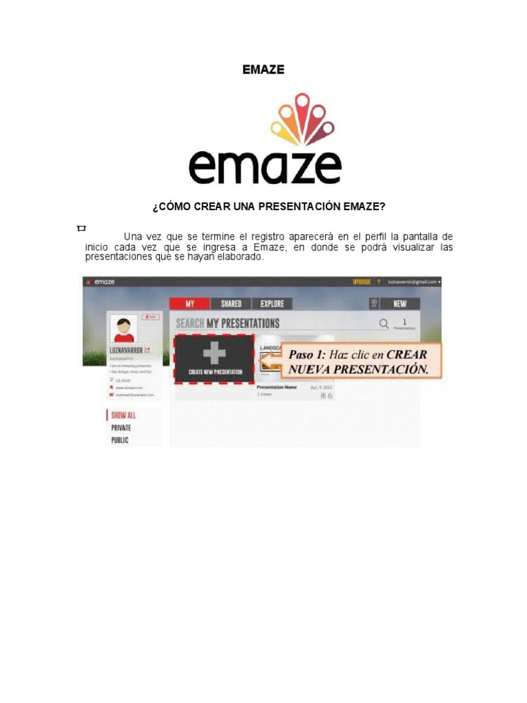 Manual Emaze 3 | PDF | Microsoft PowerPoint | Informática