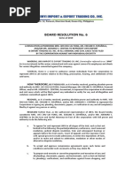 BOARD RESOLUTION - Change of Signatories | PDF | Board Of Directors | Banks