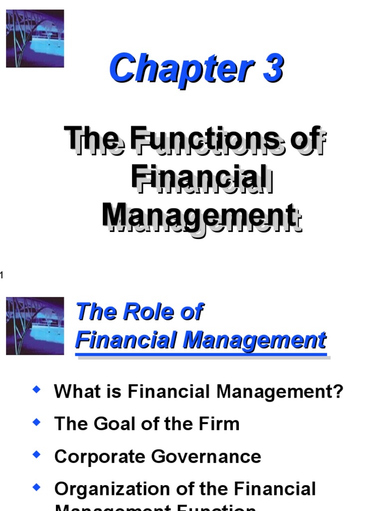 The Functions of Financial Management The Functions of Financial ...
