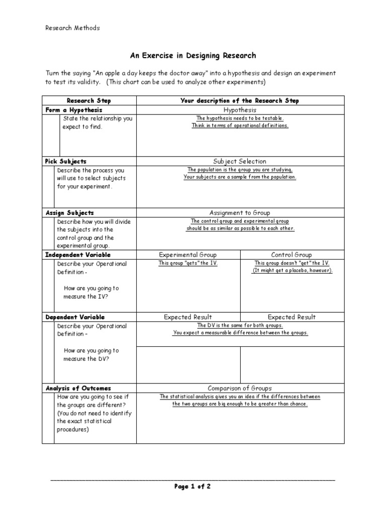 Research Design and Methodology Guide | PDF | Scientific Control ...