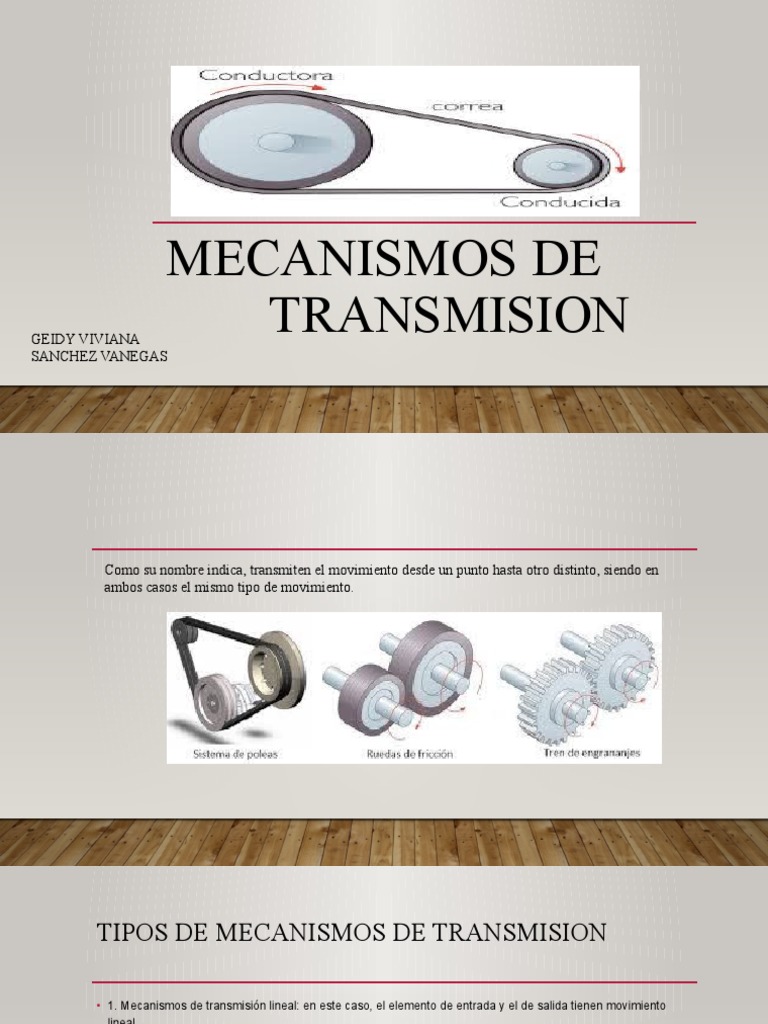 Mecanismos de Transmision | PDF | Engranaje | Máquinas