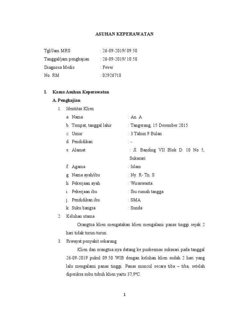 Askep Demam | PDF | Pengembangan Diri | Kesehatan Holistik