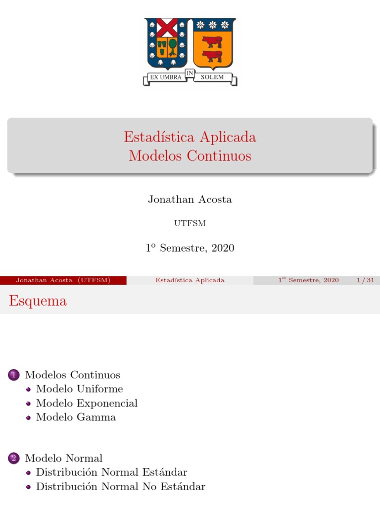 Modelos Continuos PDF | PDF | Distribución normal | Distribución de ...