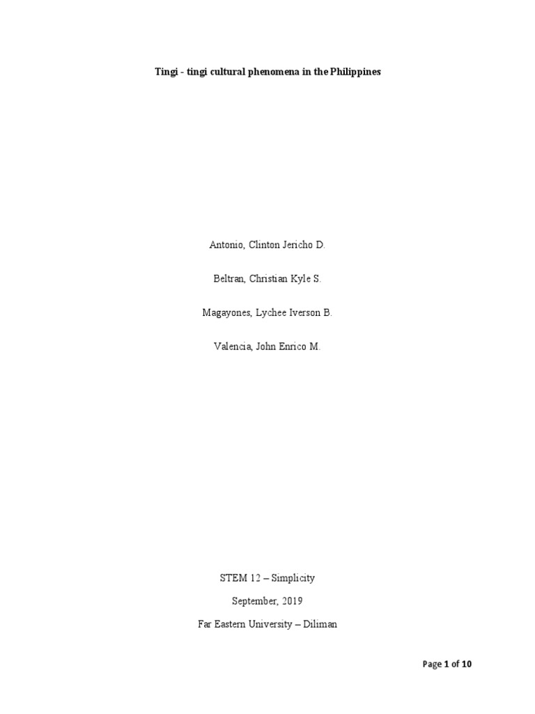 Tingi - Tingi Cultural Phenomena in The Philippines | PDF | Retail ...