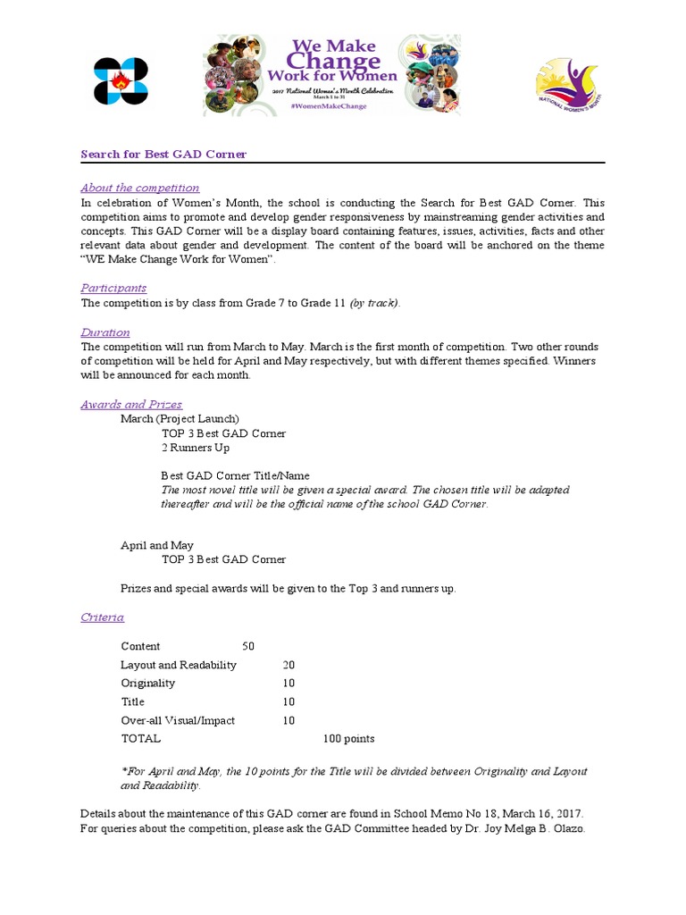 Search For Best GAD Corner | PDF