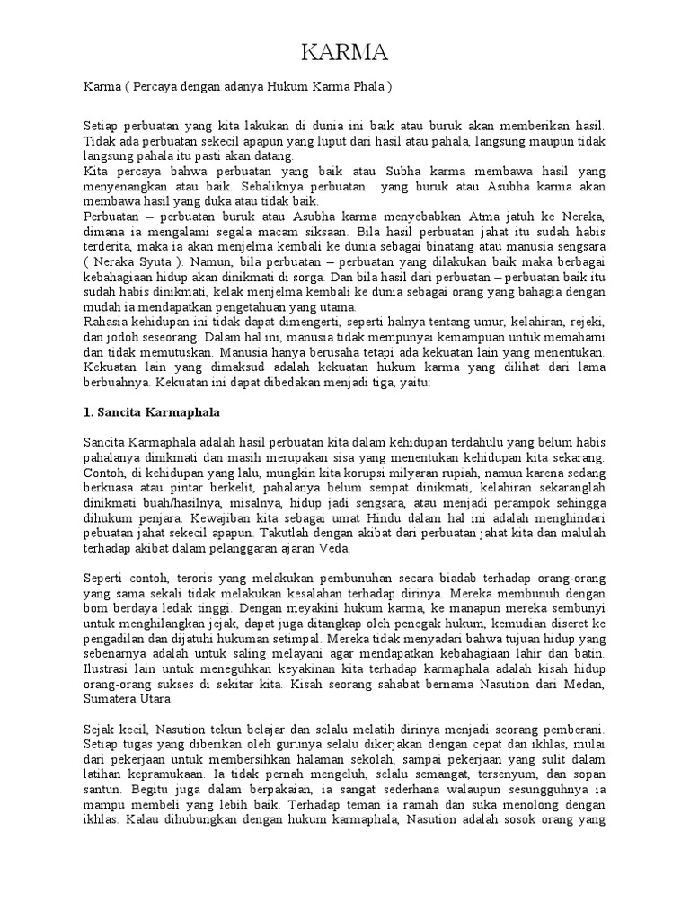 Karma | PDF