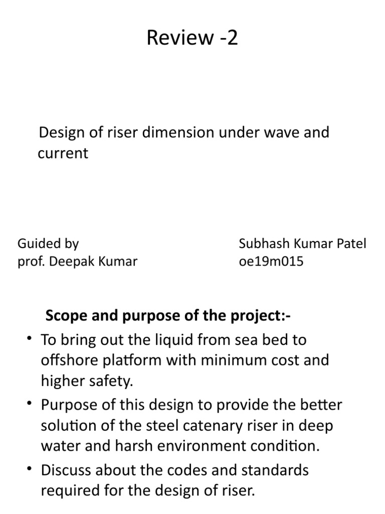 Design of Riser Under Wave and Current | Download Free PDF | Stress ...