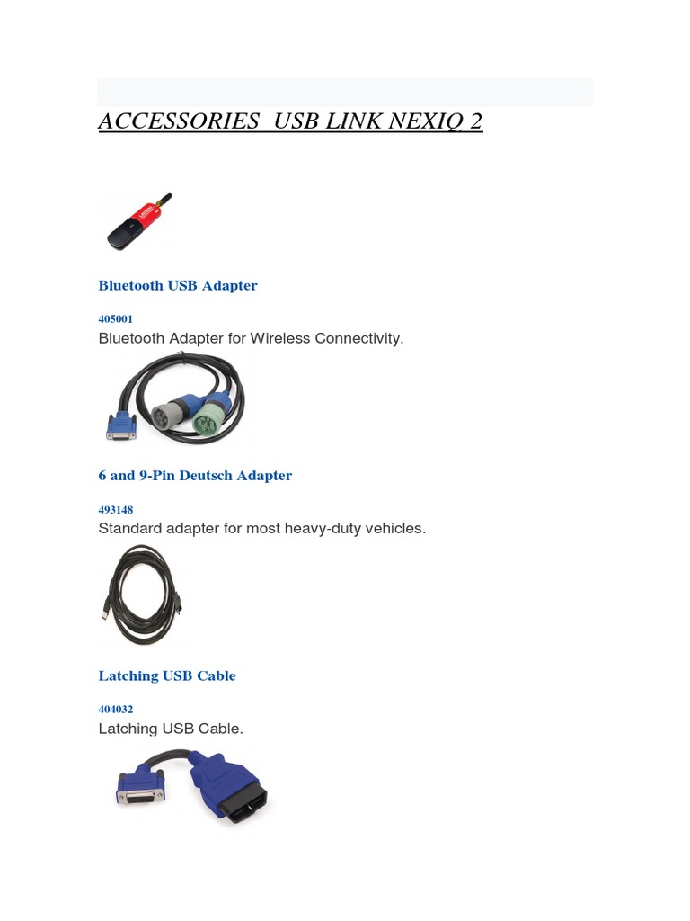 Nexiq USB Accesorios | PDF | Home & Garden | Computers