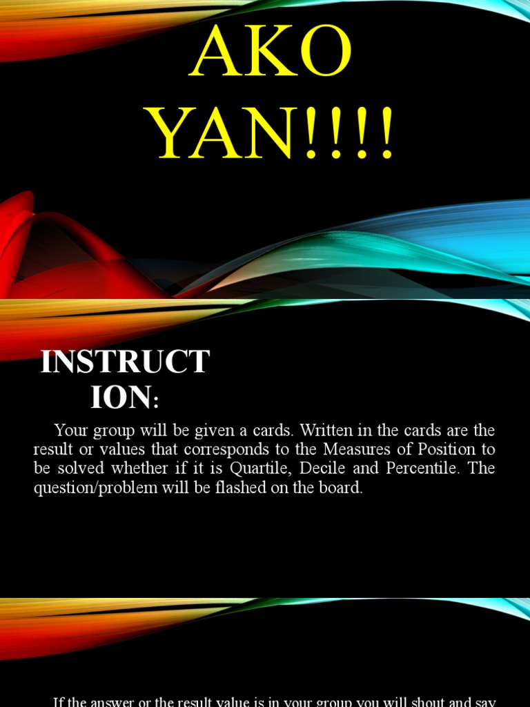 Measures of Position Game Instructions | PDF