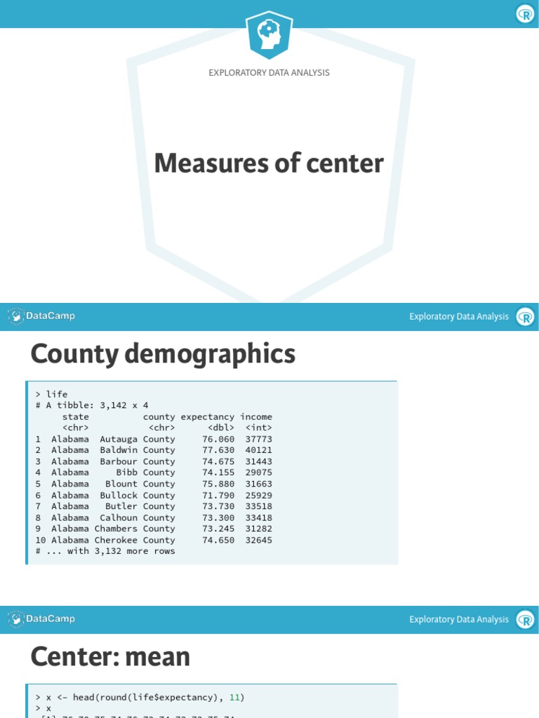 Chapter3-Measures of Center | PDF | Variance | Mean