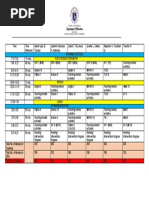 Sample Class Program Sy 2024-2025 | PDF | Philippines