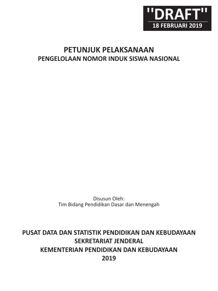 Juklak Juknis NISN | PDF | Bisnis | Pengelolaan Keuangan & Uang