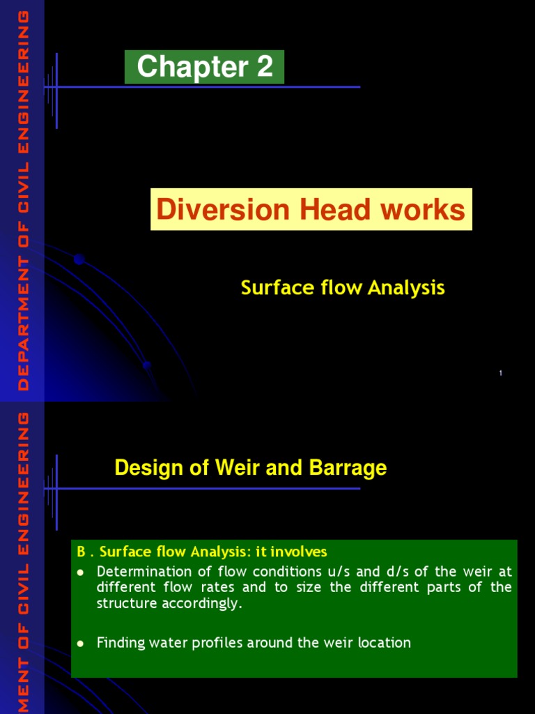 02 - 2 Design of Weir and Barrage PDF | PDF | River | Hydrology