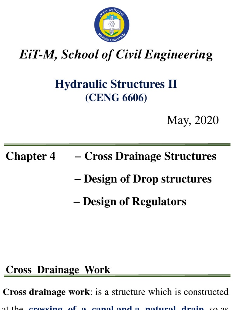 Example On Cross Drainage - Structures | PDF | Drainage | Canal