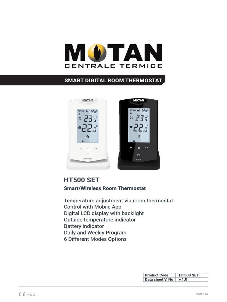 Motan HT500 Set Eng | PDF | Thermostat | Mobile App