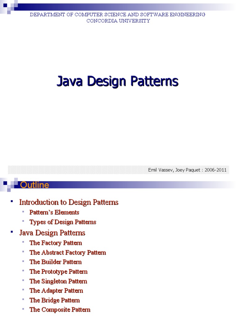Design Patterns Java Pdf Class Computer Programming Method