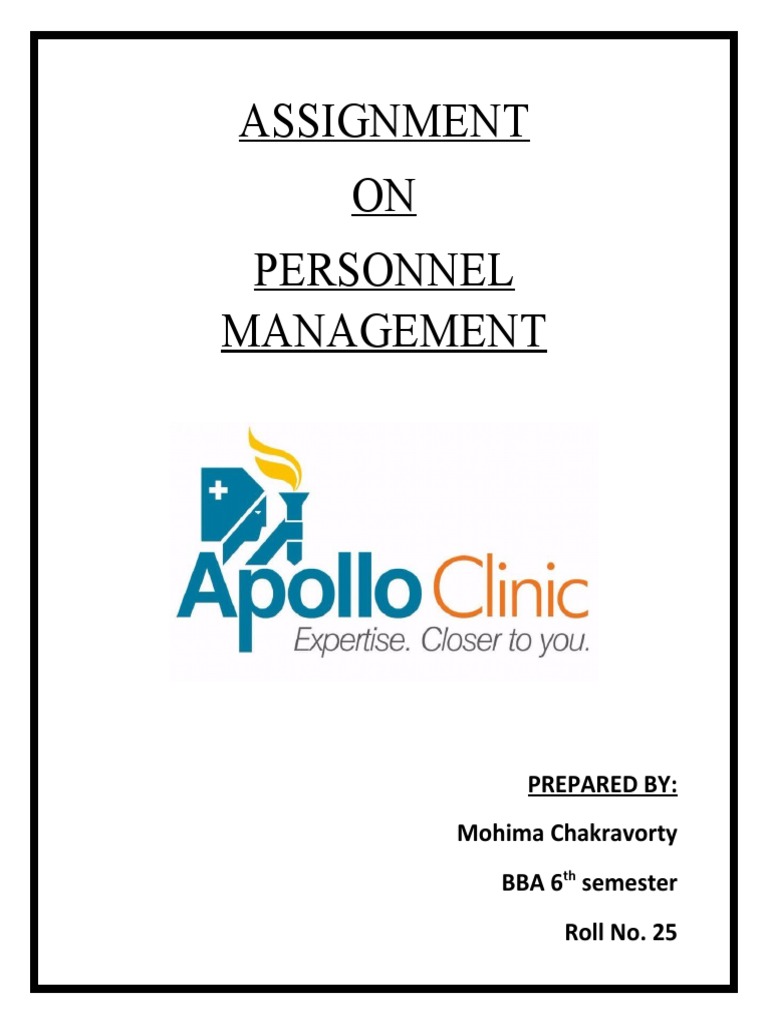 Assignment ON Personnel Management: Prepared By: Mohima Chakravorty Bba ...