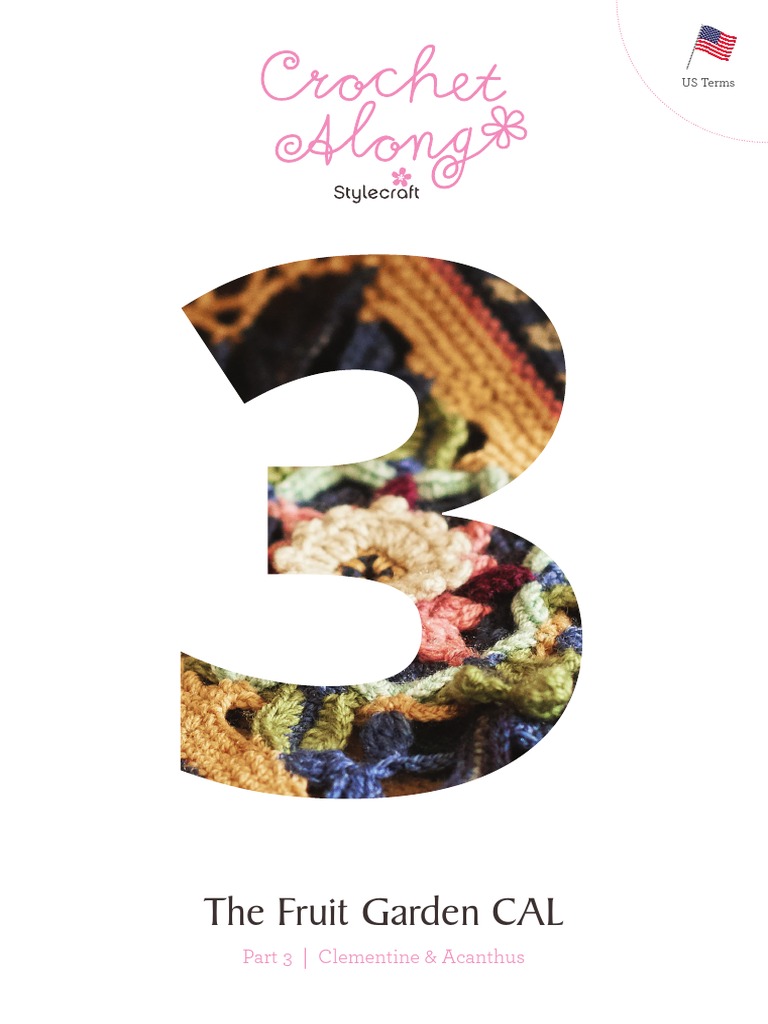 The Fruit Garden CAL: Clementine & Acanthus | PDF | Crochet | Embroidery