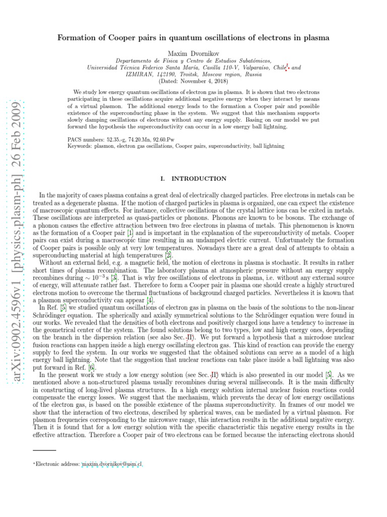 Formation of Cooper Pairs in Quantum Oscillations of Electrons in ...