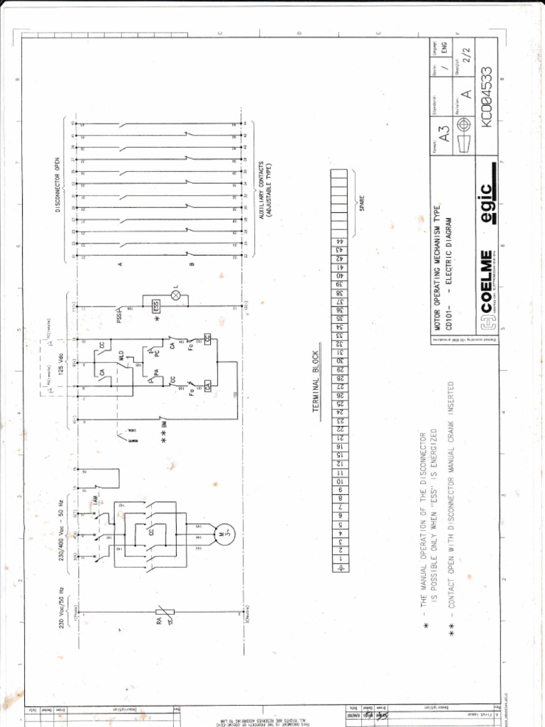 Wiring Internal Diagram DS Coelme | PDF