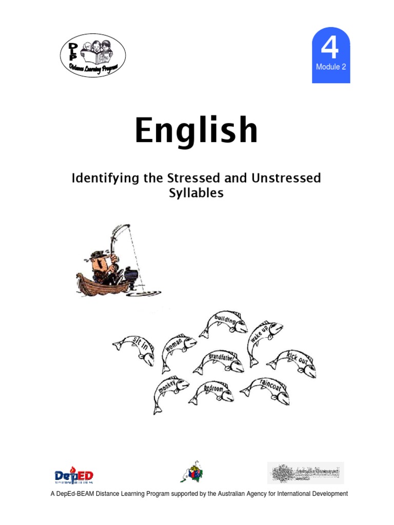 English 4 DLP 2 - Identifying The Stressed and Unstressed Syllables ...