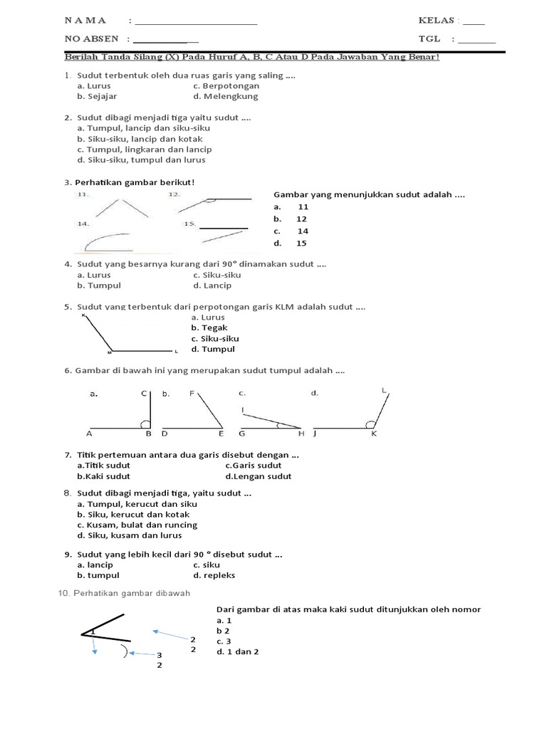 LTH N Pbhs Hubungan Garis Dan Sudut | PDF