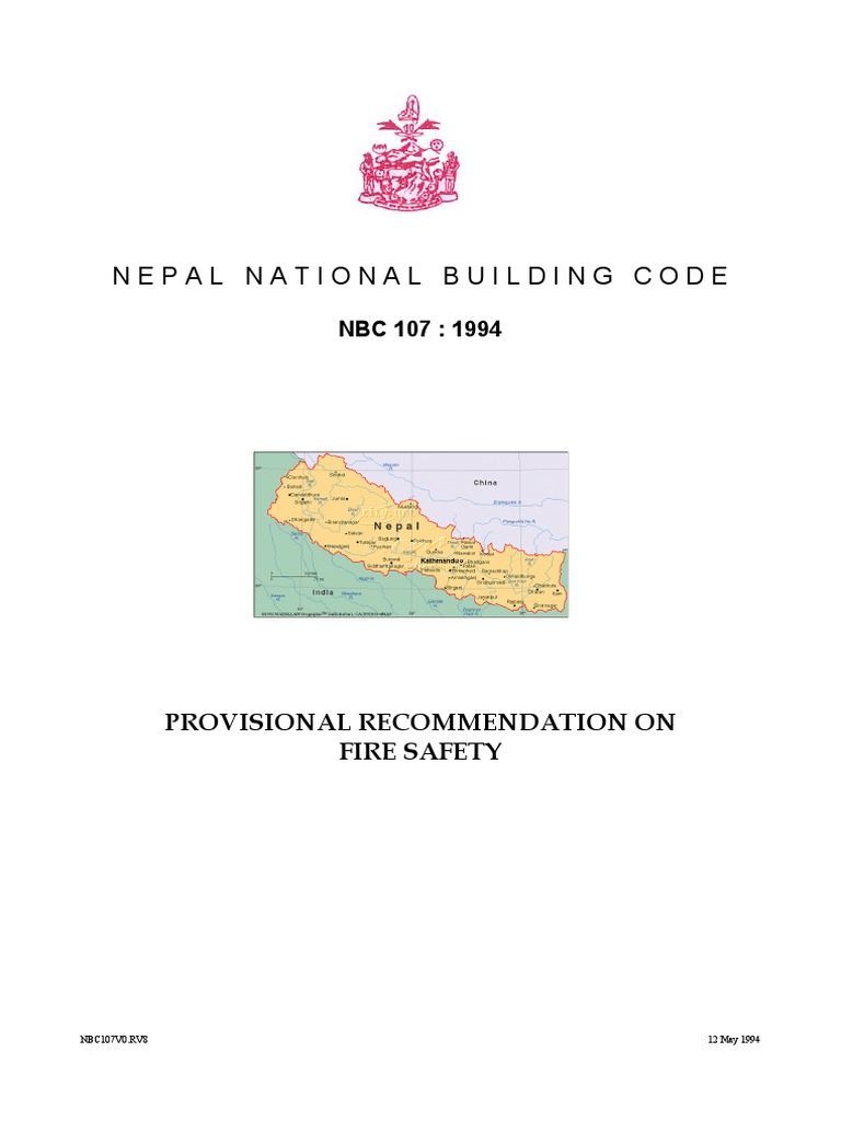 Nepal National Building Code: Provisional Recommendation On Fire Safety ...