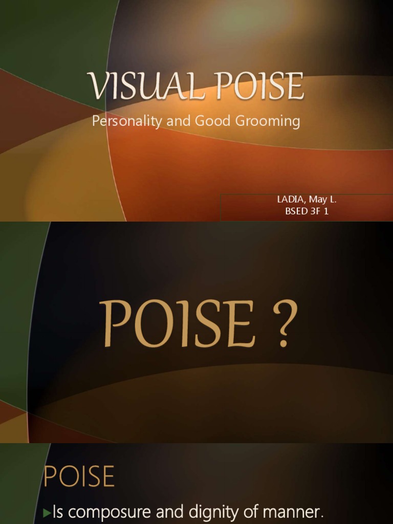 Personality and Good Grooming: Ladia, May L. Bsed 3F 1 | PDF | Career ...