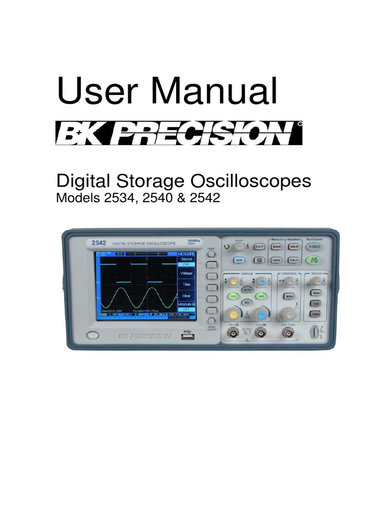 User Manual: Digital Storage Oscilloscopes | Download Free PDF | Bandwidth (Signal Processing ...