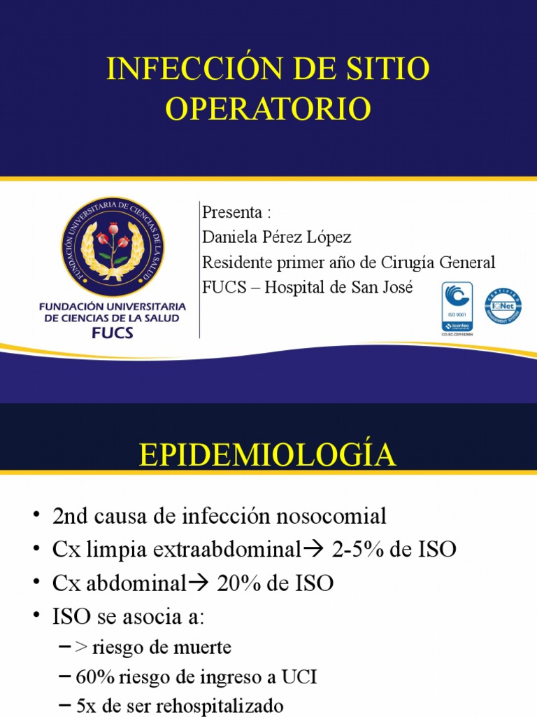 Infección de Sitio Operatorio | PDF | Inmunología | Medicina